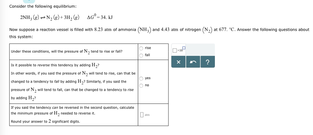 Solved Consider the following equilibrium: 2NH_3 (g) N_2 | Chegg.com Solved Consider the following equilibrium: 2NH_3 (g) N_2 | Chegg.com