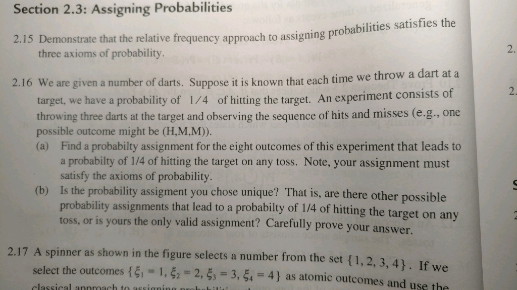 Solved Demonstrate that the relative frequency approach to | Chegg.com