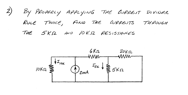 Solved By Properly Applying The Current Divider Rule Twice, | Chegg.com