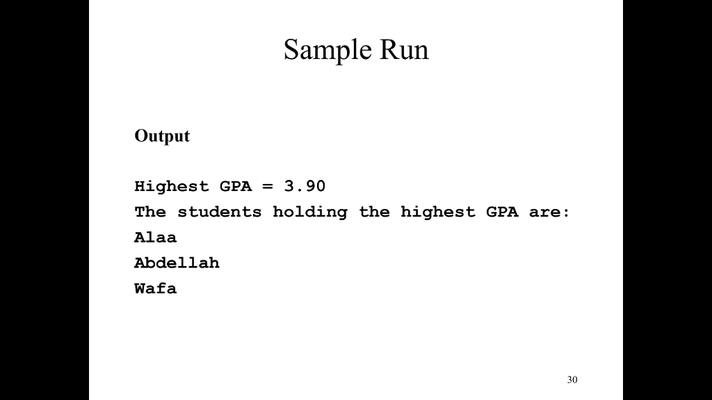 Solved Programming Example: Highest GPA (Algorithm) 1. | Chegg.com