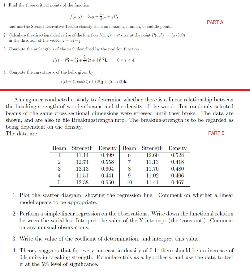 Solved Find the three critical points of the function f(x, | Chegg.com