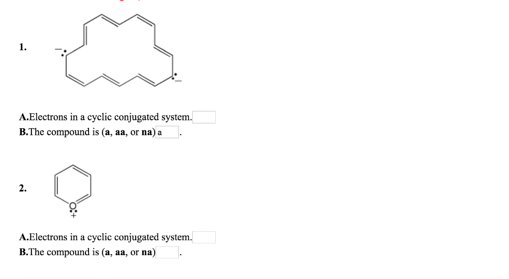 Solved N: CH A. Electrons in a cyclic conjugated system | Chegg.com
