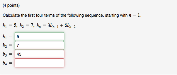 Solved Calculate the first four terms of the following | Chegg.com