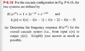 Solved 1. H is a discrete-time LTI system with impulse | Chegg.com