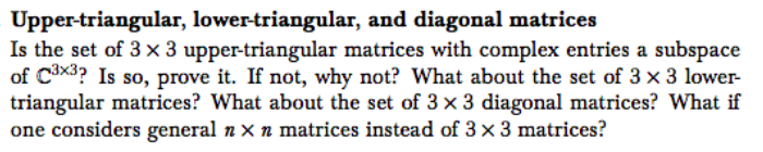 Solved Upper-triangular, Lower-triangular, And Diagonal