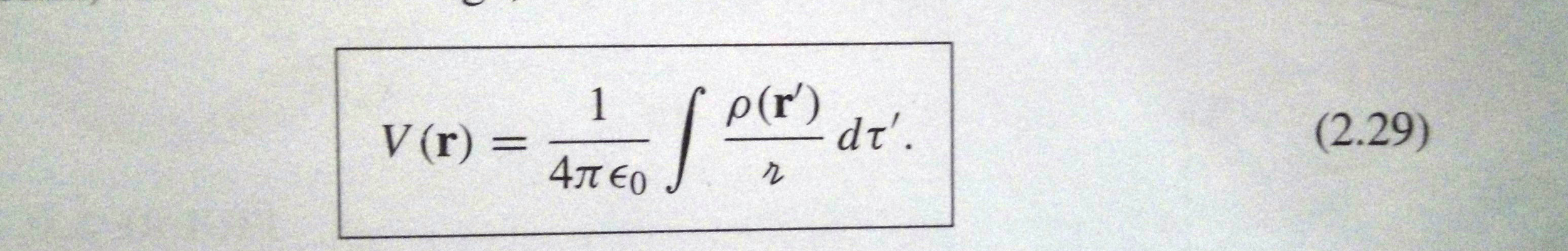 Challenge Problem Equation 2 29 In Griffiths Is