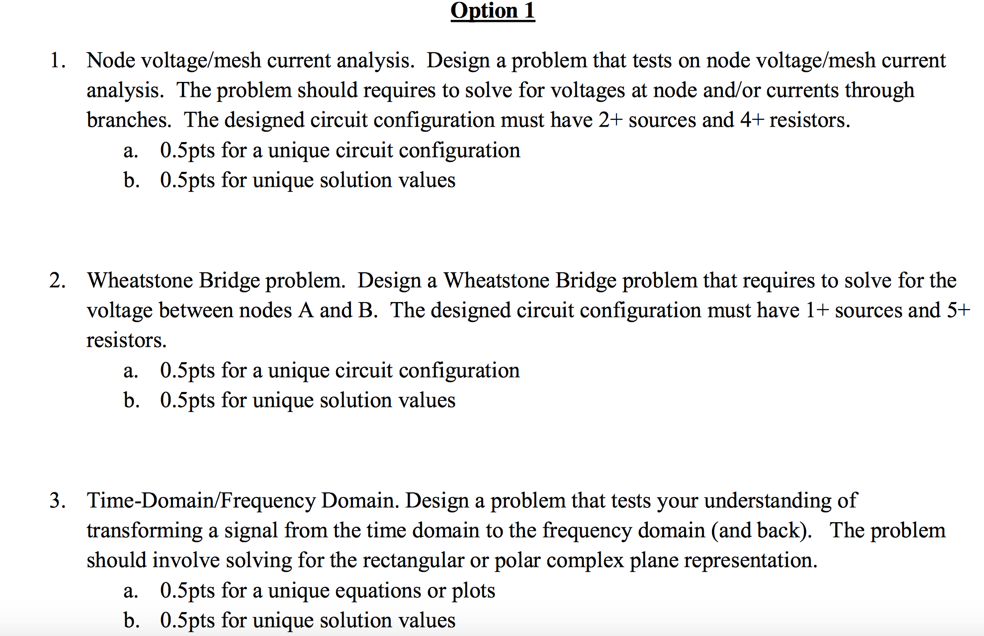 Solved Node Voltagemesh Current Analysis Design A Problem 9052