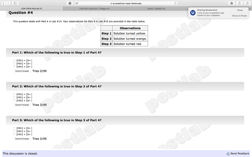 Solved D access4.lon-capa.illinois.edu OOO Chemistry | Chegg.com