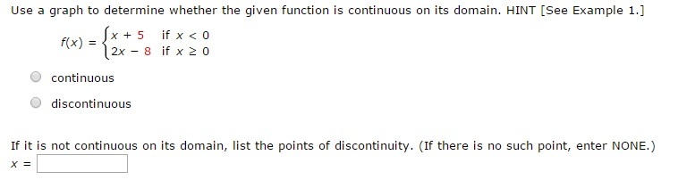 Solved Use a graph to determine whether the given function | Chegg.com