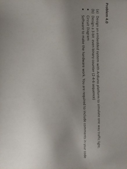 Solved (a) Design an embedded system with Ardiuno platform | Chegg.com