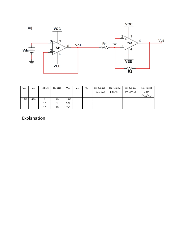 Solved VCC VCC Vo2 R1 741 6 Vo1 741 4 VEE VEE R2 | Chegg.com