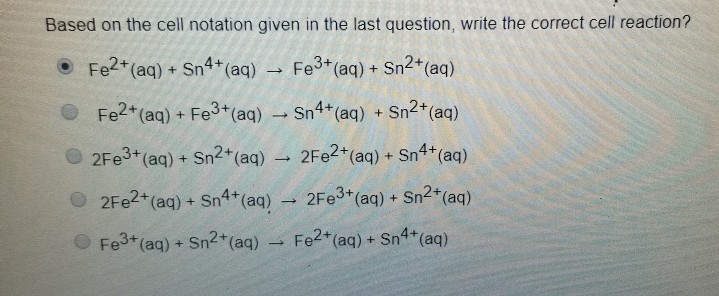 Solved QUESTION 1 The following cell notation contains two | Chegg.com