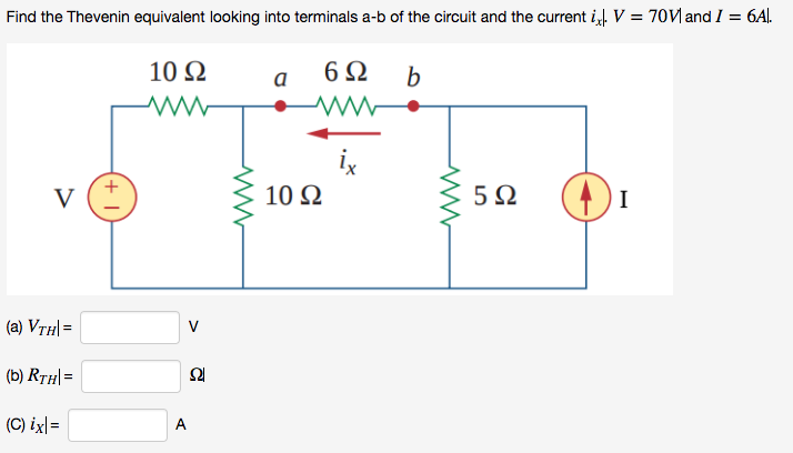 Solved Find the Thevenin equivalent looking into terminals | Chegg.com
