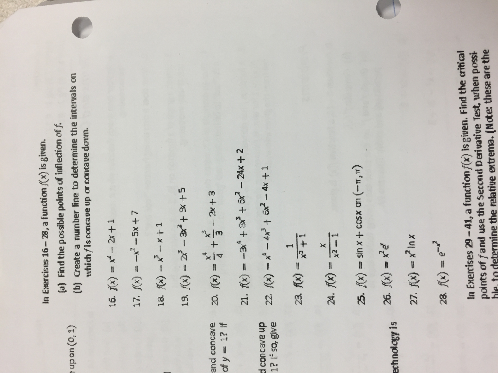 Solved In Exercises 16- 28, a function f(x) is given. (a) | Chegg.com