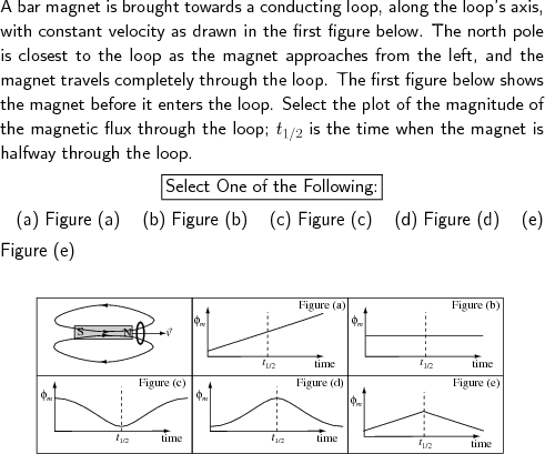 Solved A bar magnet is brought towards a conducting loop, | Chegg.com