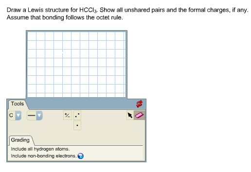 Solved Draw a Lewis Structure for HCCI3. Show all unshared | Chegg.com