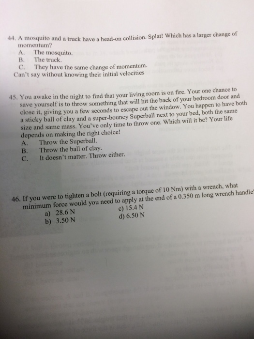 Solved Solve the following MULTIPLE CHOICE problems, no work | Chegg.com