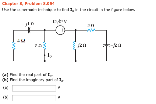 Solved Use the supernode technique to find I0 in the circuit | Chegg.com