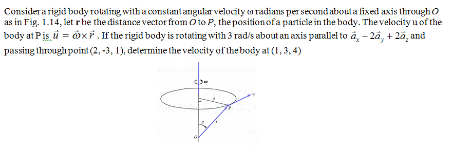 Solved Consider a rigid body rotating with a constant | Chegg.com