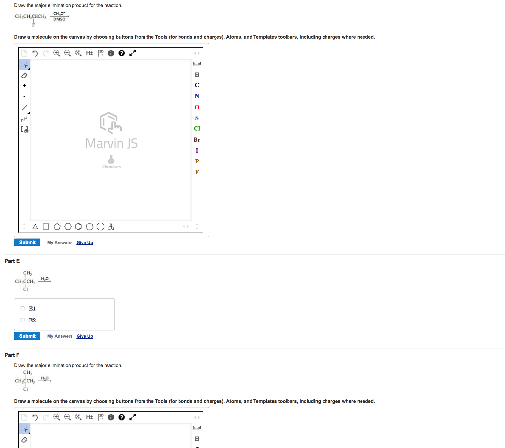 Solved Draw the major elimination product for the reaction. | Chegg.com