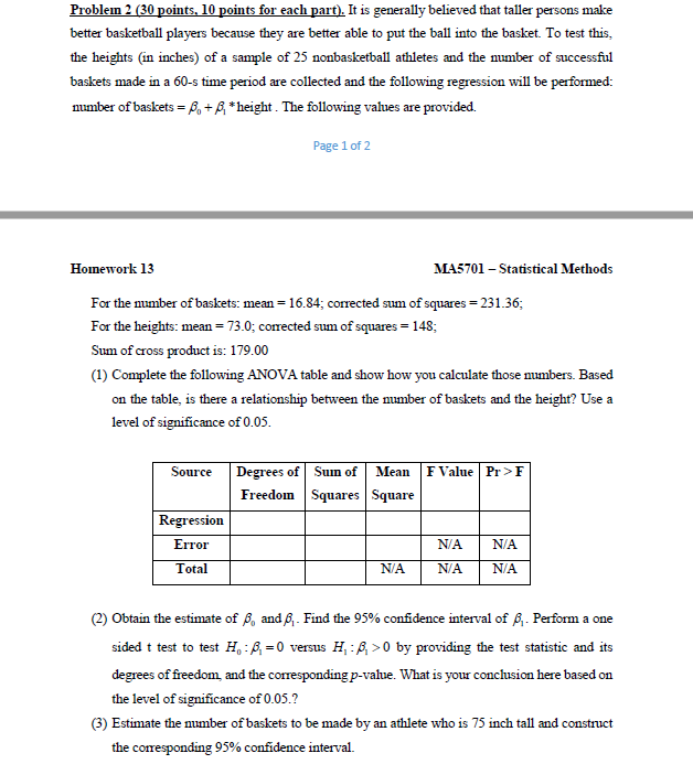 Solved Problem 2 (30 points.10 points for each part. It is | Chegg.com