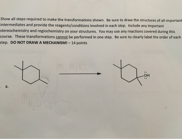 Solved Show all steps required to make the transformations | Chegg.com