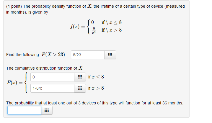 Solved the probability density function of X, the lifetime | Chegg.com