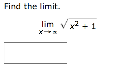Solved Find the limit. limx2 1 | Chegg.com