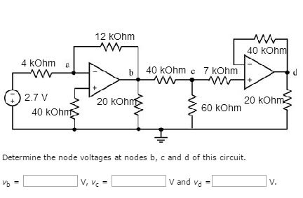 Solved Determine the node voltages at nodes b, c and d of | Chegg.com