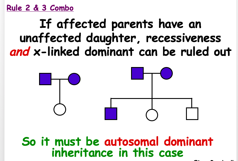 Solved Rule 2 & 3 Combo If affected parents have an | Chegg.com