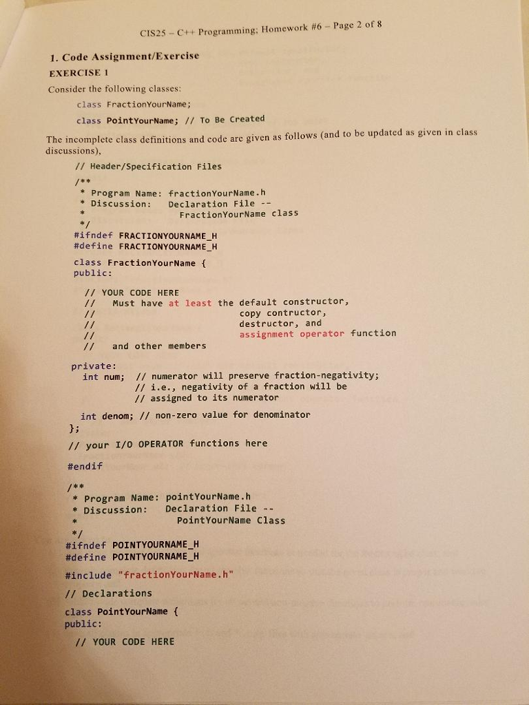 CIS25-C++ Programming; Homework #6-Page 1 of 8 | Chegg.com