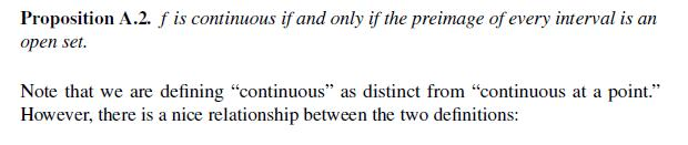 Solved f is continuous if and only if the preimage of every | Chegg.com