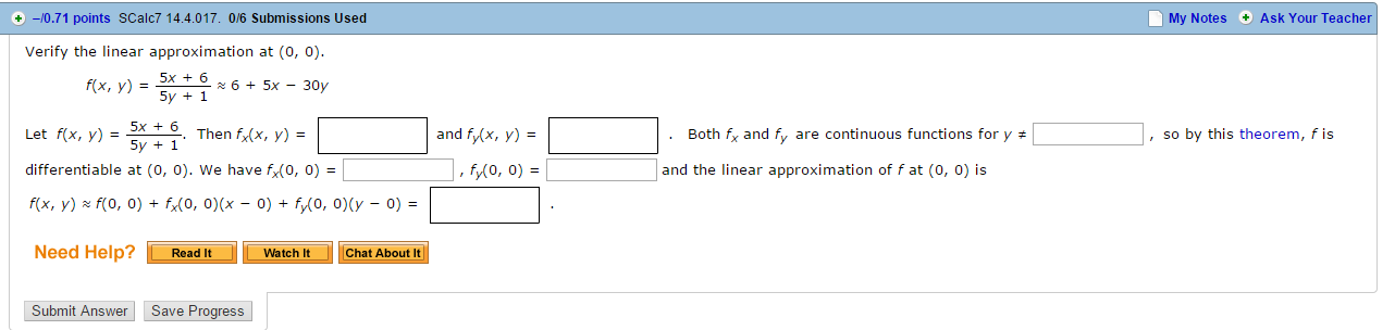 Solved Verify The Linear Approximation At 0 0 F X Y