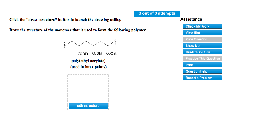 Solved draw the structures of the monomers used to form | Chegg.com