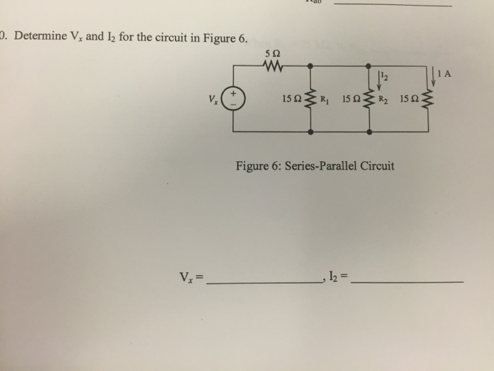 Solved Determine Vx and I2 for the circuit in figure 6. | Chegg.com