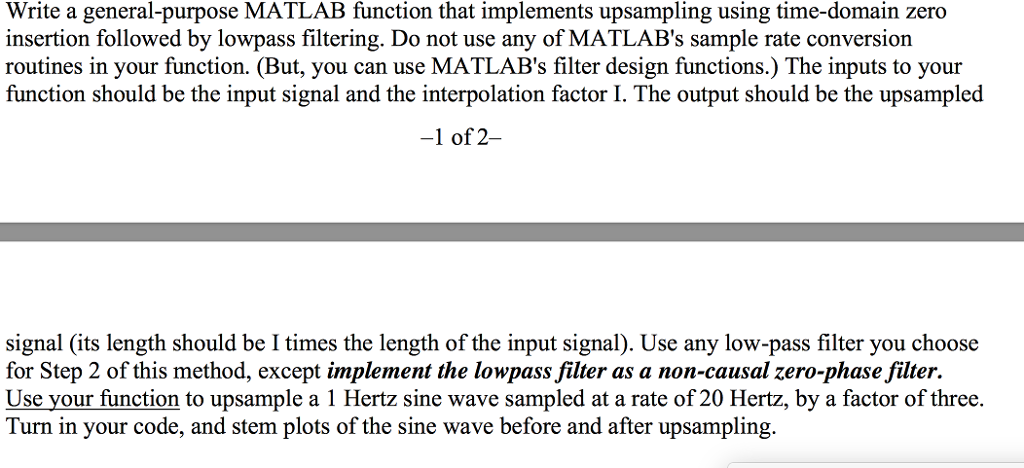 Solved Write a general-purpose MATLAB function that | Chegg.com
