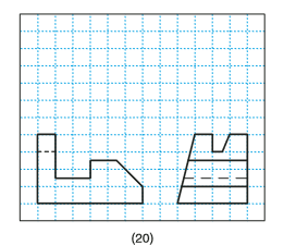 Solved Given the two views of a multiview drawing of an | Chegg.com