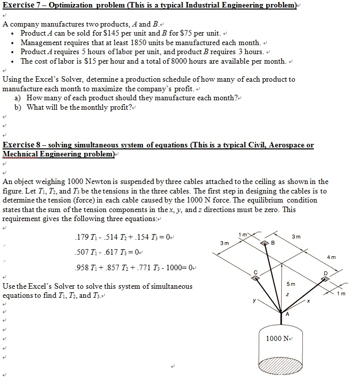 Solved Exercise 7 timization problem (This is a tvpical | Chegg.com Solved Exercise 7 timization problem (This is a tvpical | Chegg.com
