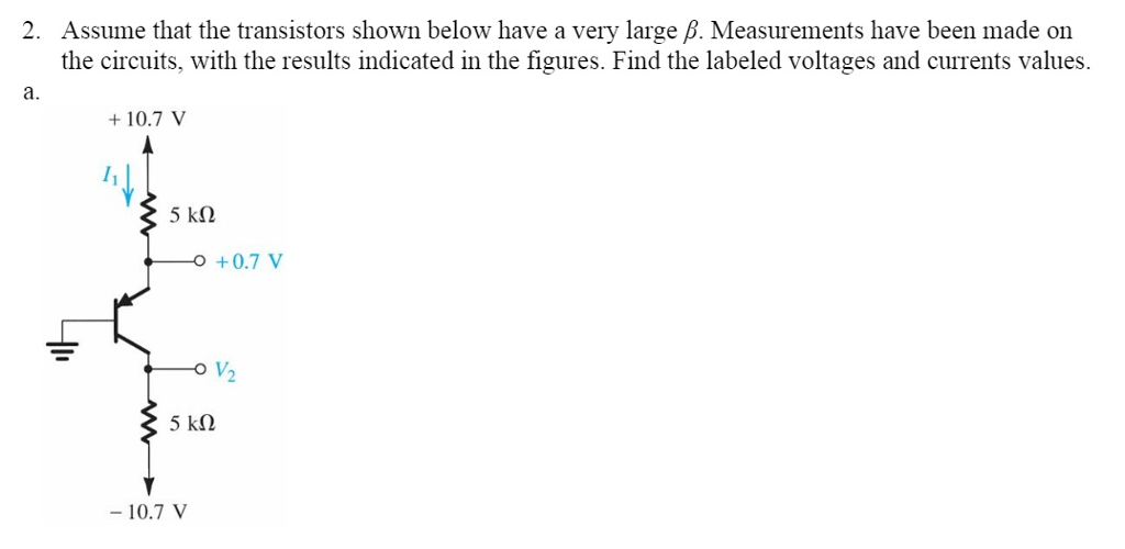 Solved Assume that the transistors shown below have a very | Chegg.com