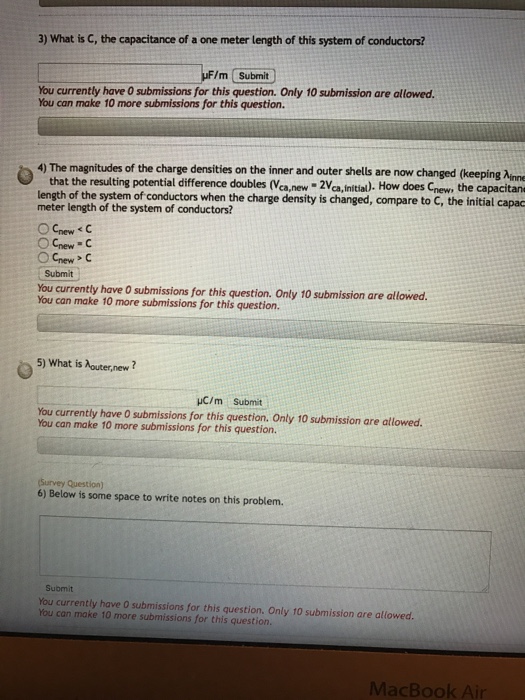 Solved Concentric cylindrical conducting shells 1 l 2 l 3 l | Chegg.com