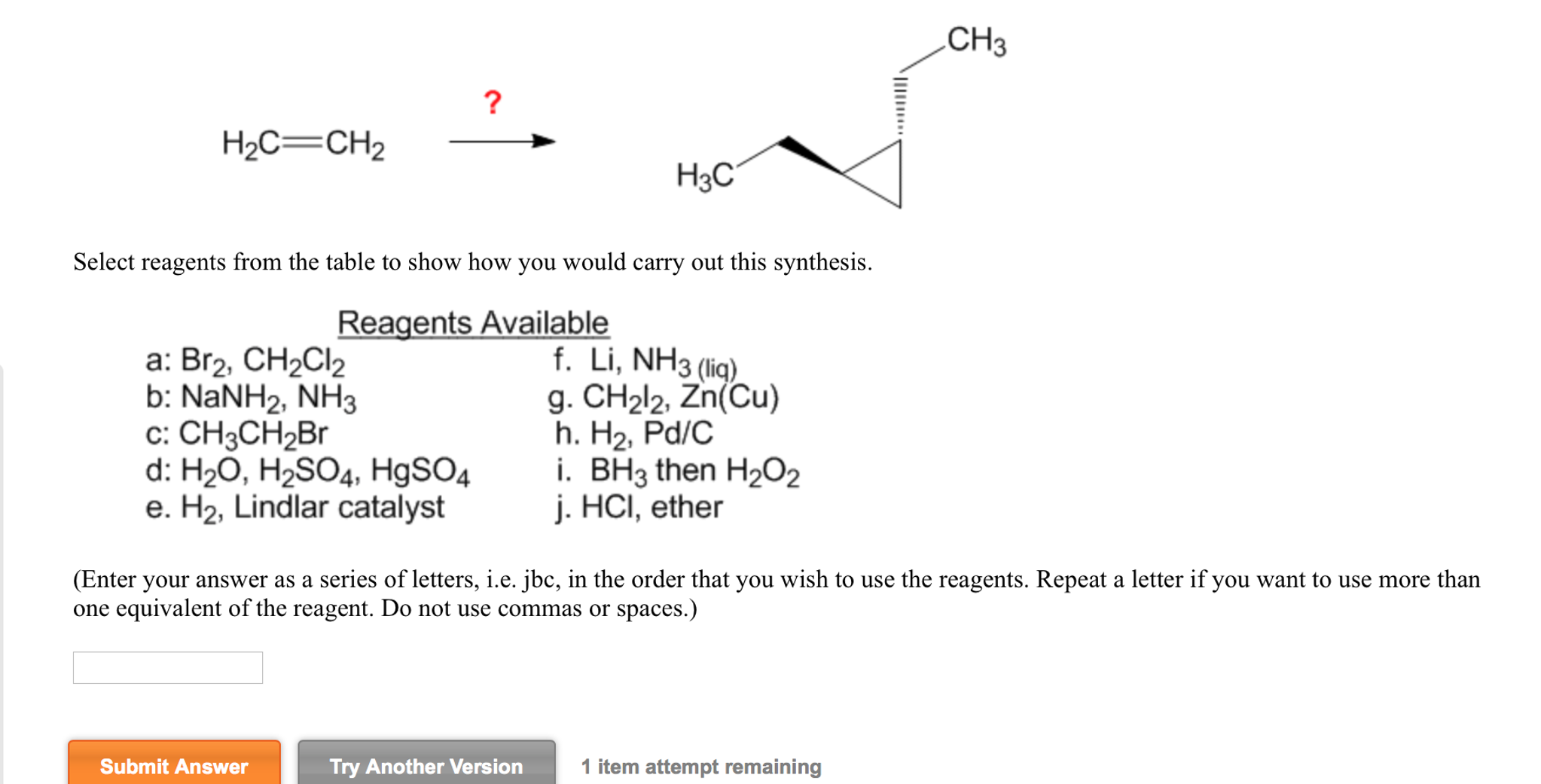 Solved Select reagents from the table to show how you | Chegg.com