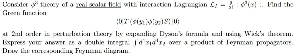 Solved Consider φ3-theory of a real scalar field with | Chegg.com