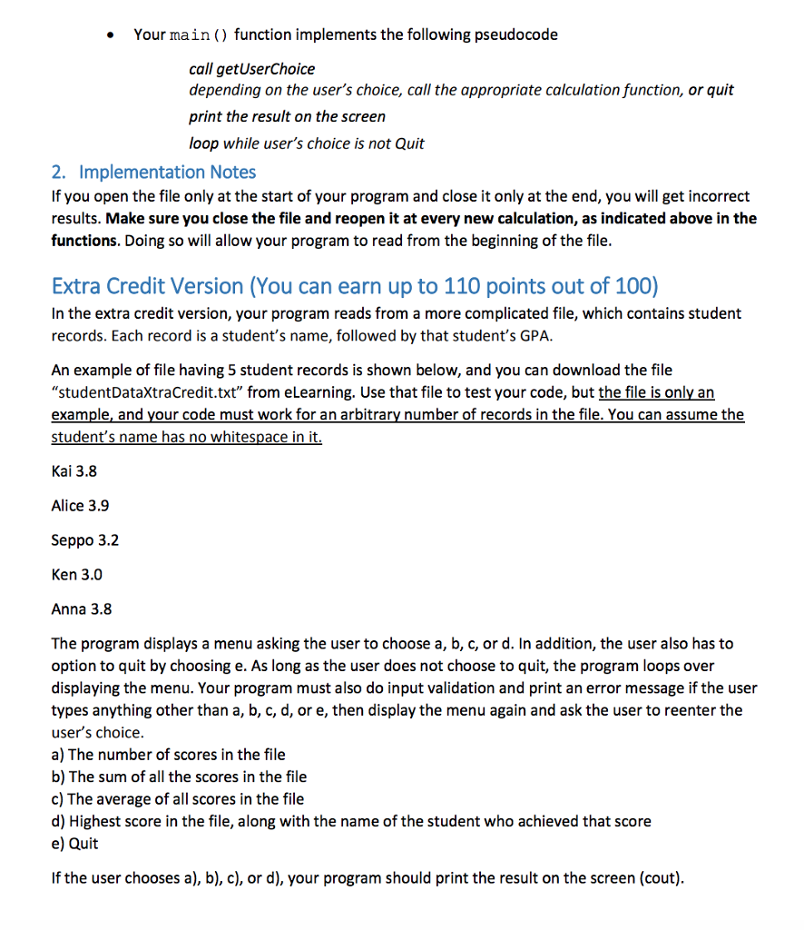 Solved Write a program that reads GPA scores from a file | Chegg.com