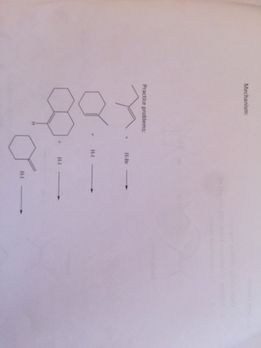 Solved To unsymmetrical alkenes ( markkovnikov"s rule) | Chegg.com