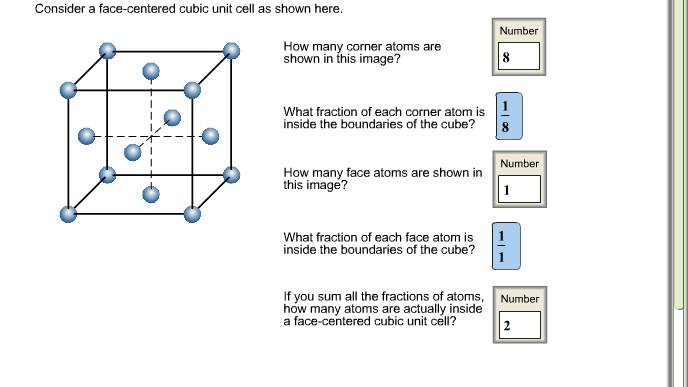 Face Centered Cubic Number Of Atoms