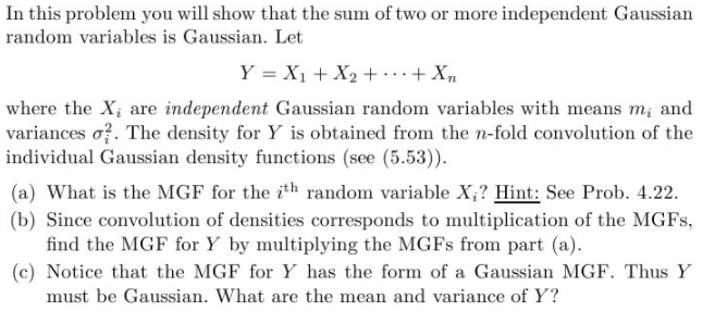 Solved In this problem you will show that the sum of two or | Chegg.com