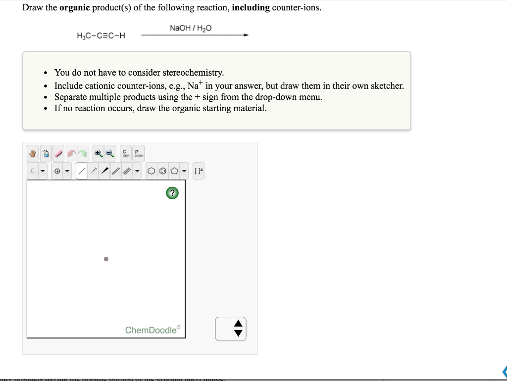 Solved Draw the organic product(s) of the following | Chegg.com