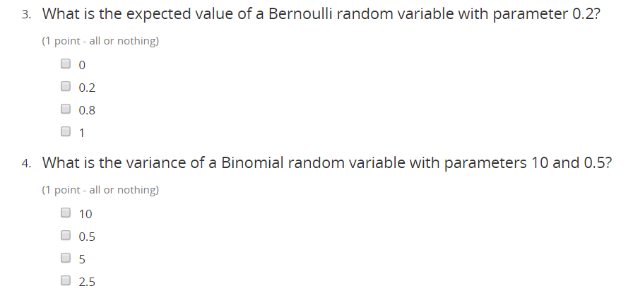 Solved What is the expected value of a Bernoulli random | Chegg.com