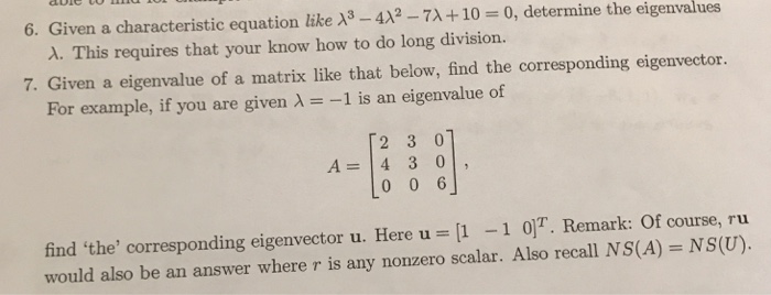 Solved Given a characteristic equation like lambda^3 - 4 | Chegg.com