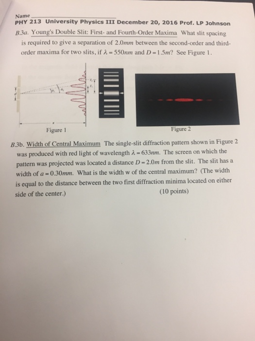 Solved Young's Double Slit: First- and Fourth-Order Maxima | Chegg.com